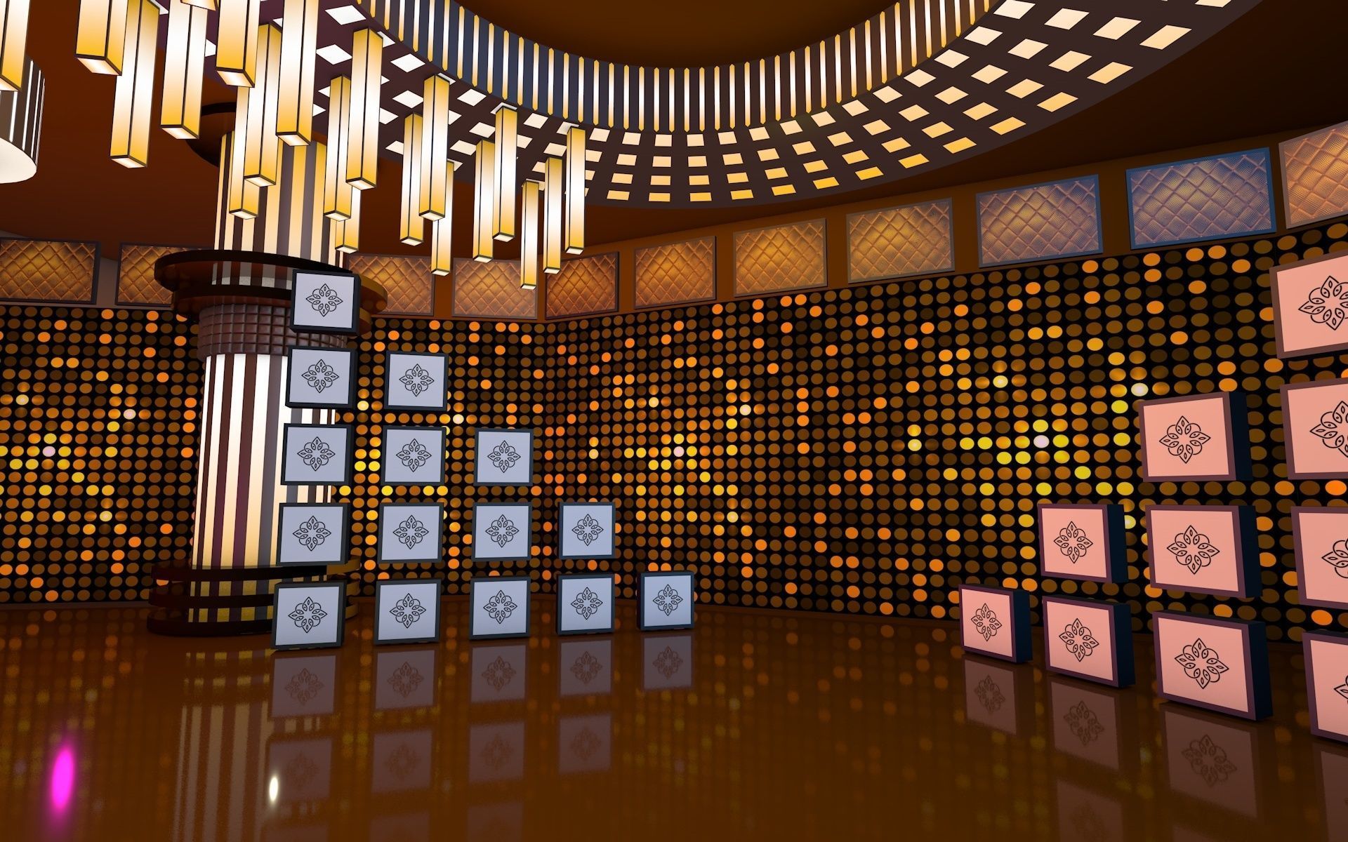 virtual set for entertainment show 3D model | CGTrader