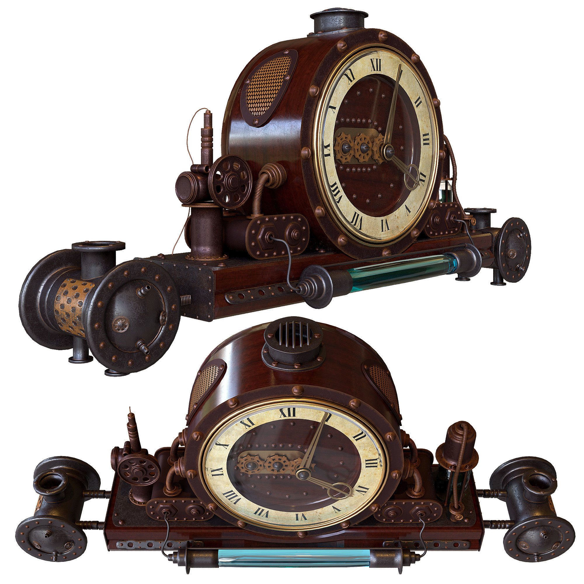 Steampunk watches 3D model | CGTrader