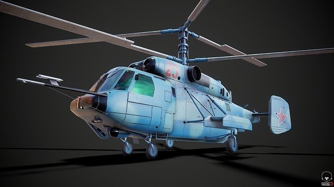 3D model Russian NAVY helicopter VR / AR / low-poly | CGTrader
