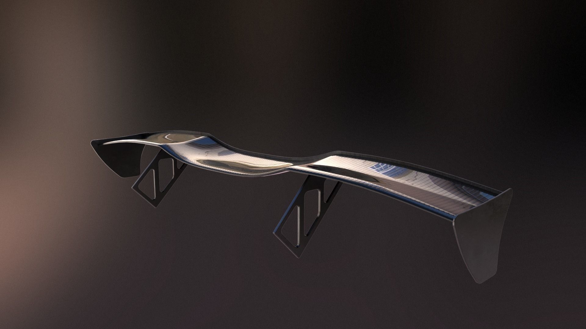 3D model More than 20 semi procedural car wings spoilers VR / AR / low ...