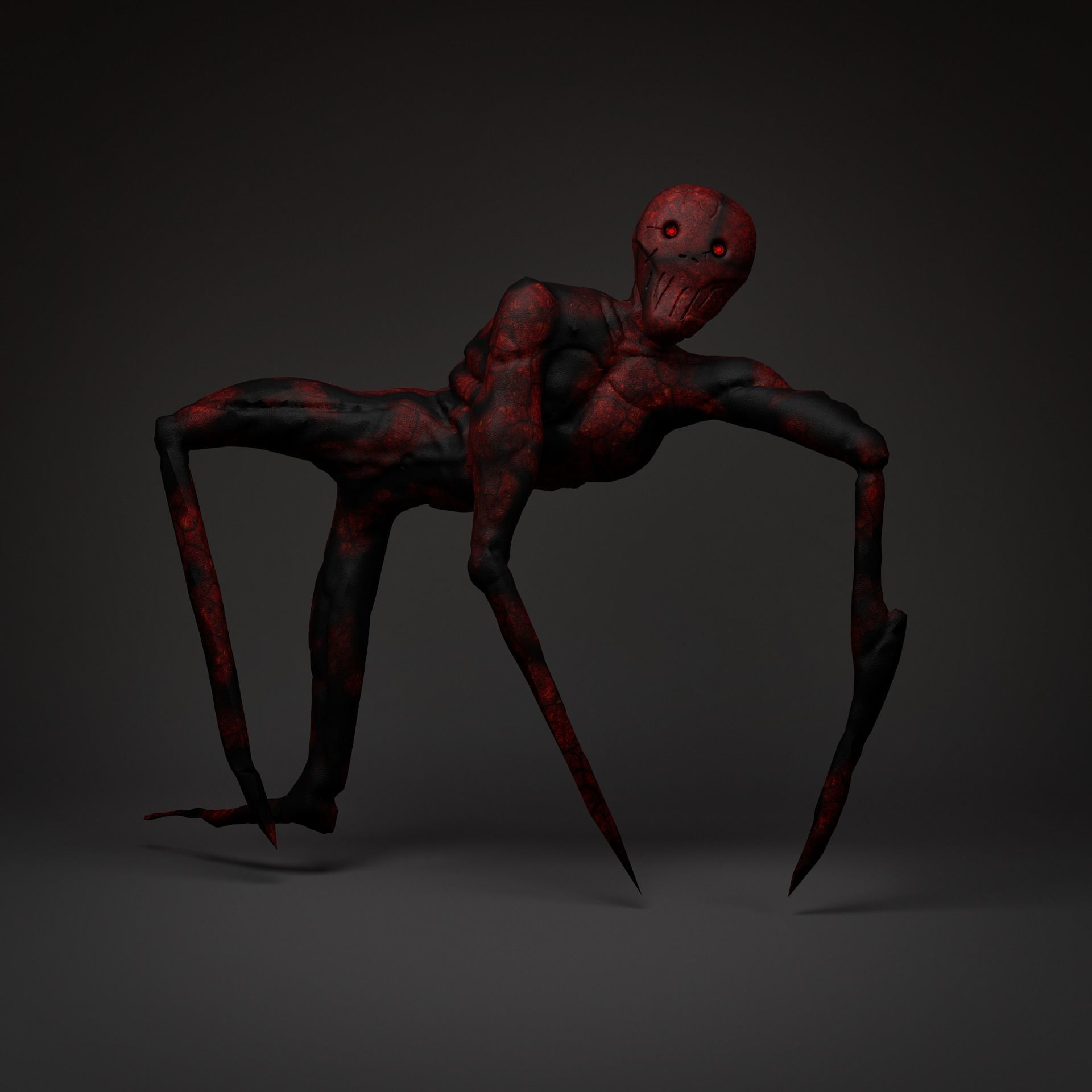 Moster humanoid creature 3D model rigged | CGTrader