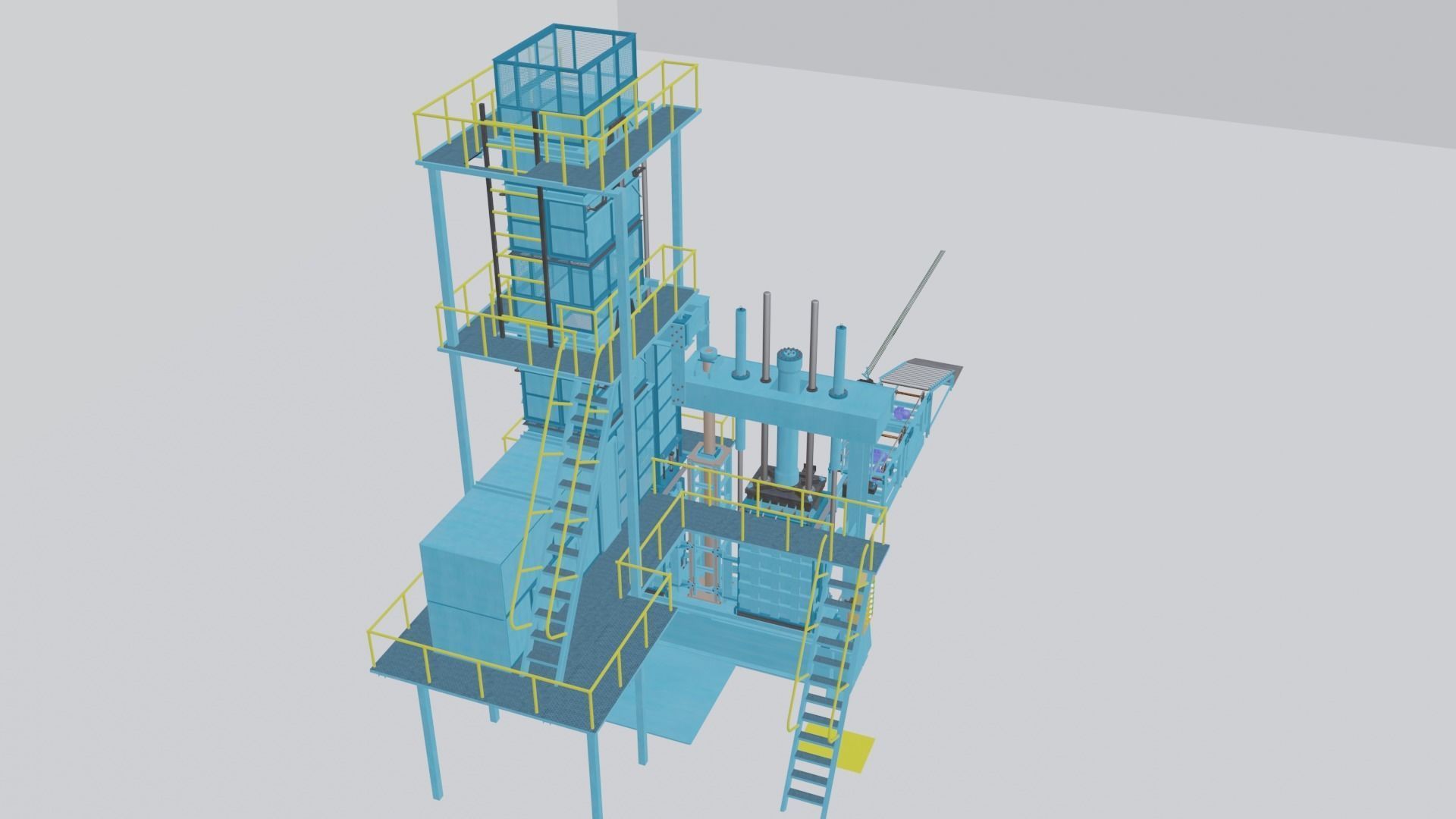 baler 3D model animated | CGTrader