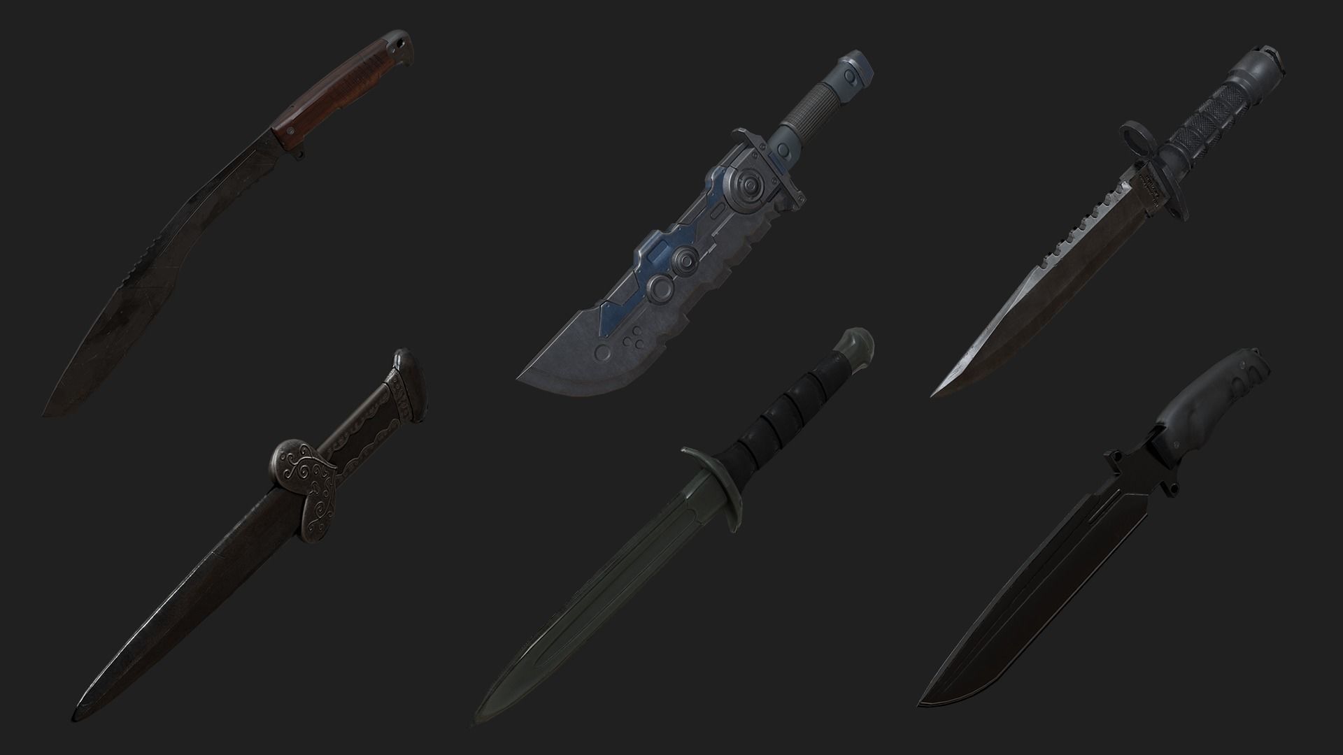 30 Daggers Icons Pack Texture | CGTrader