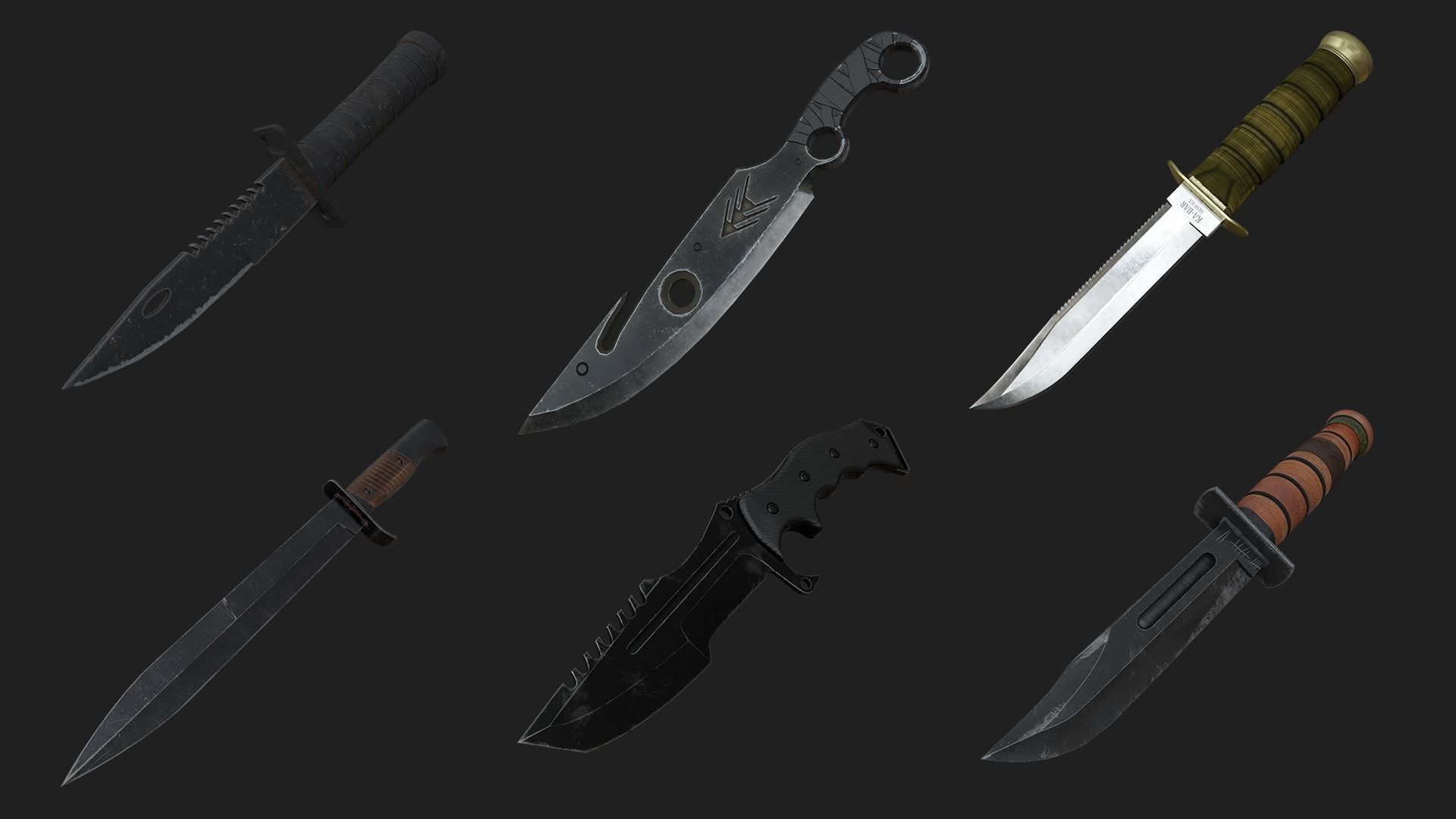 30 Daggers Icons Pack Texture | CGTrader