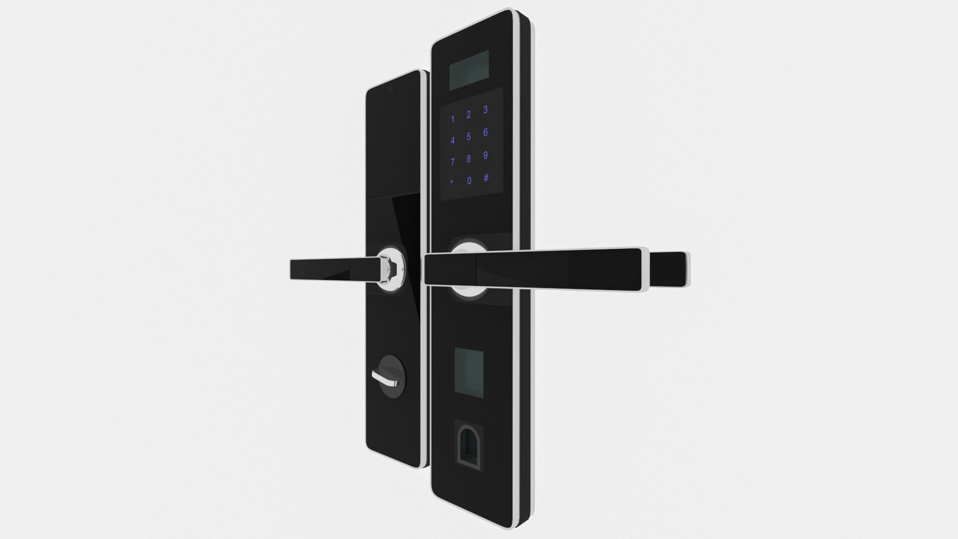 Digital door lock free 3D model | CGTrader