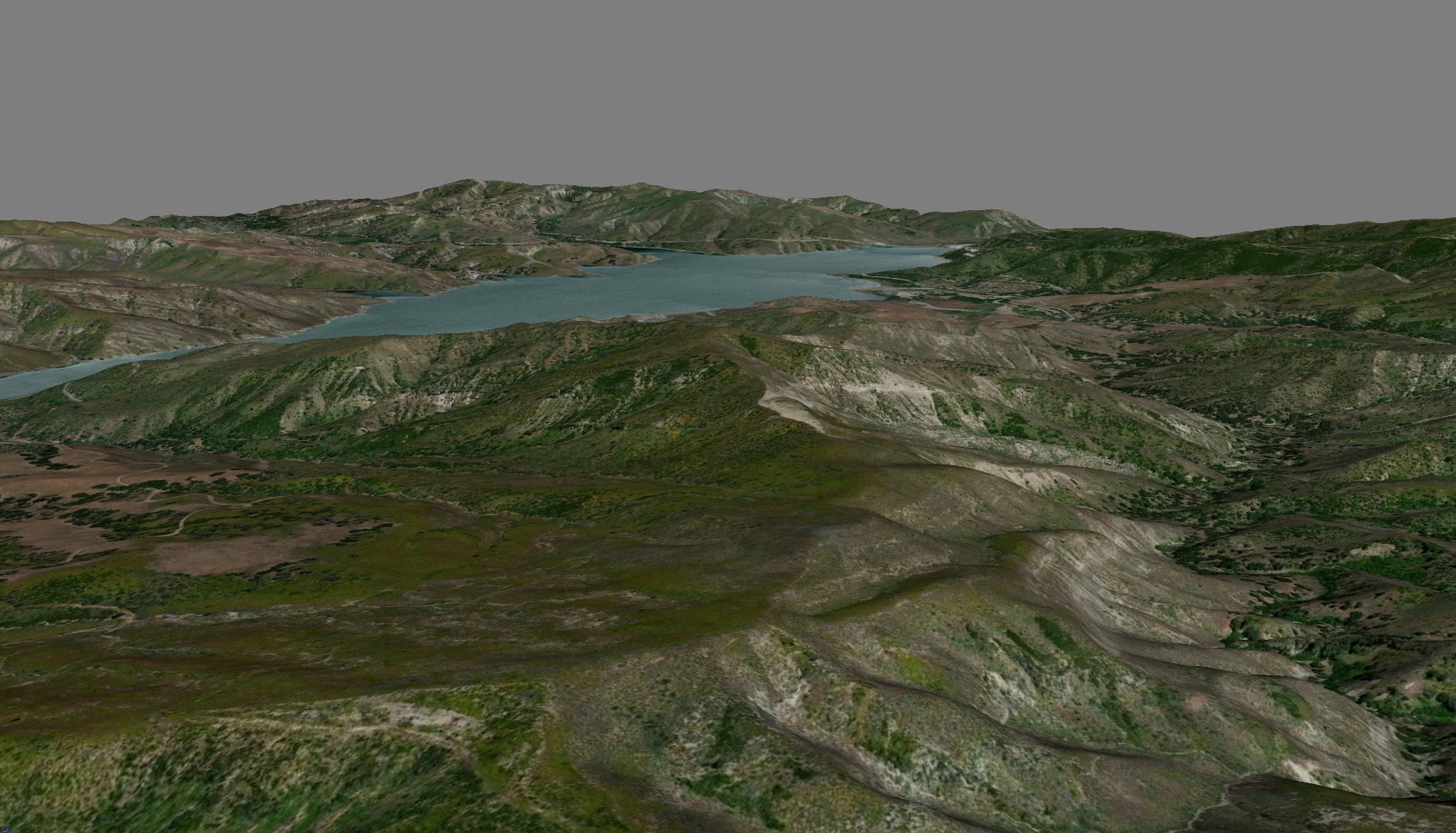 Lake Piru 3D Model FBX | CGTrader.com