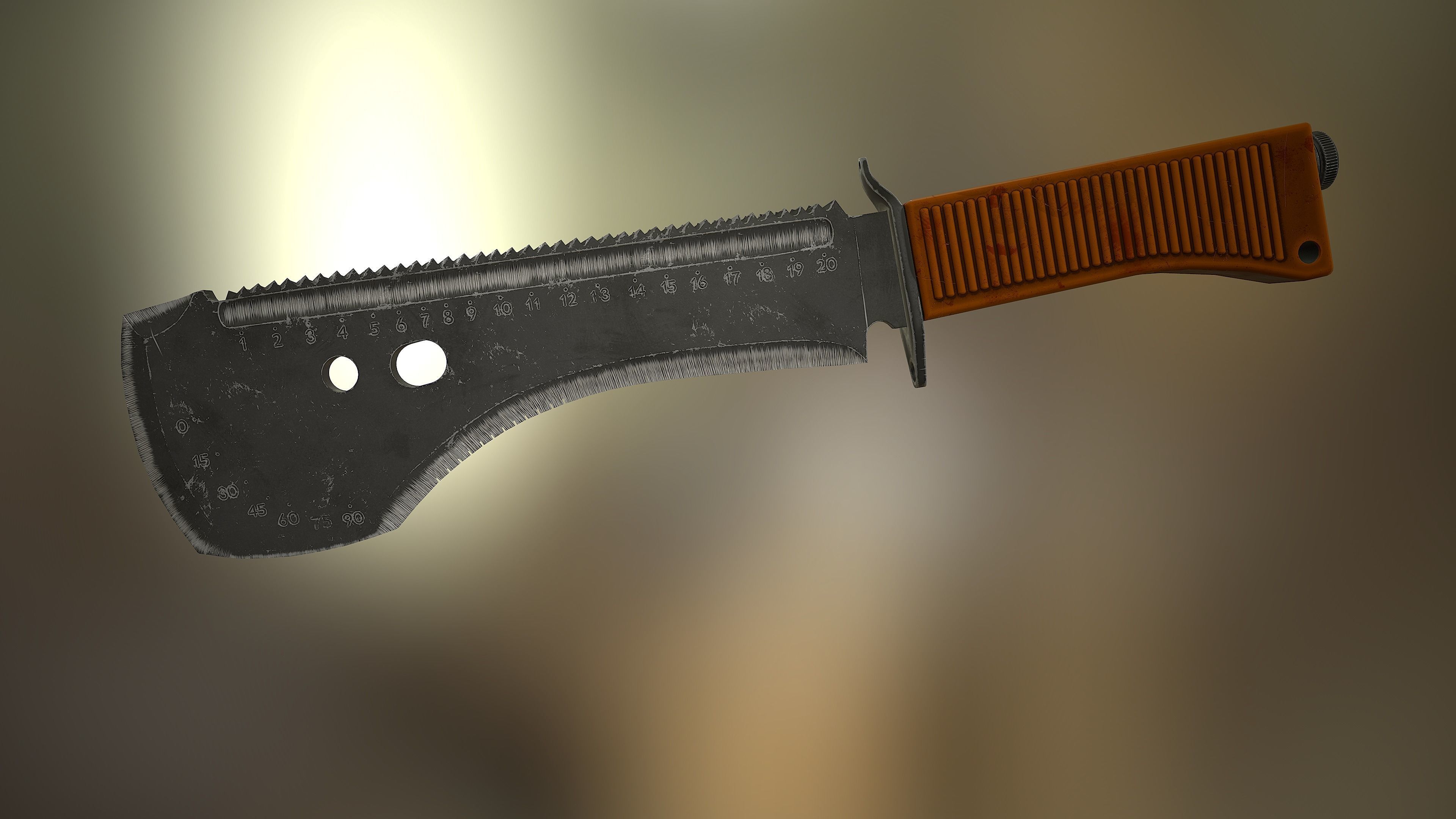 3D model Russian machete UVSR Taiga VR / AR / low-poly | CGTrader