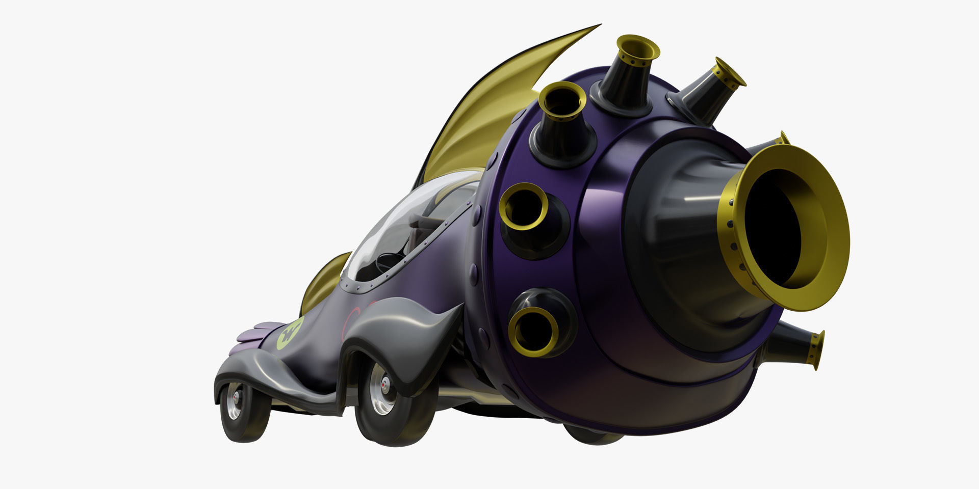 3D model Race Car 00 The Mean Machine Realistic VR / AR / low-poly ...