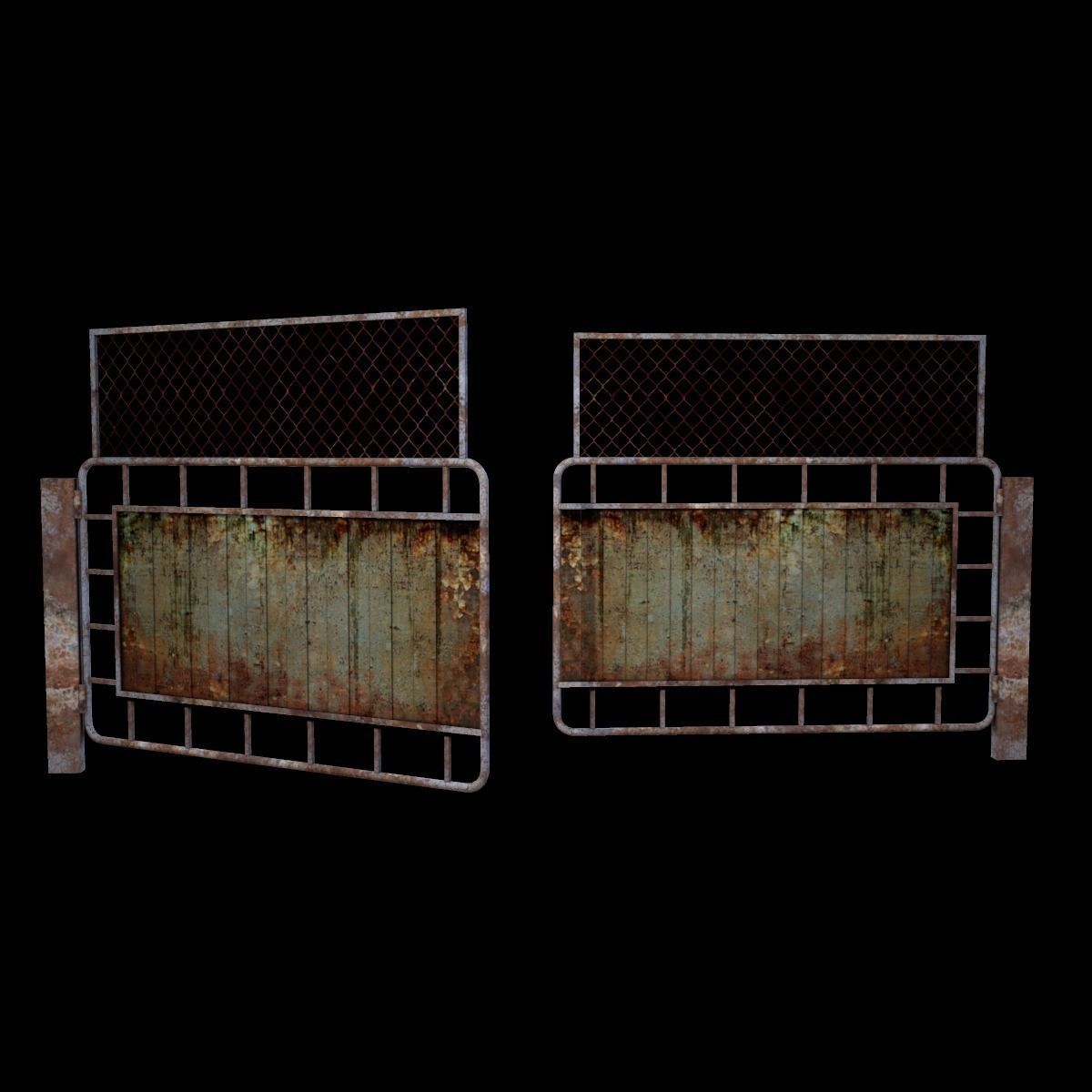 3D model Rusty gate VR / AR / low-poly | CGTrader