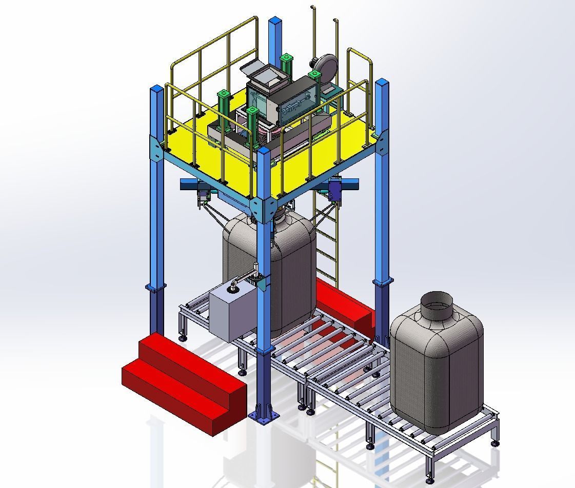 3d design model of ton bag packing machine 3D model | CGTrader