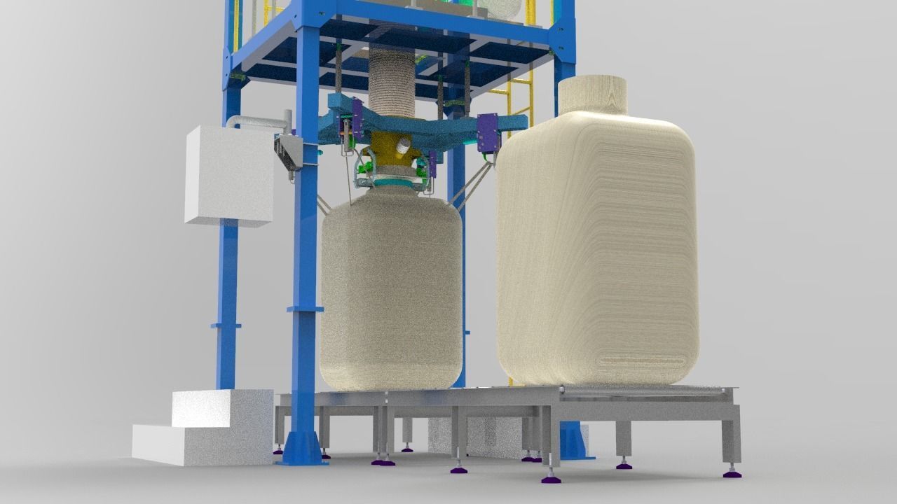 3d design model of ton bag packing machine 3D model | CGTrader