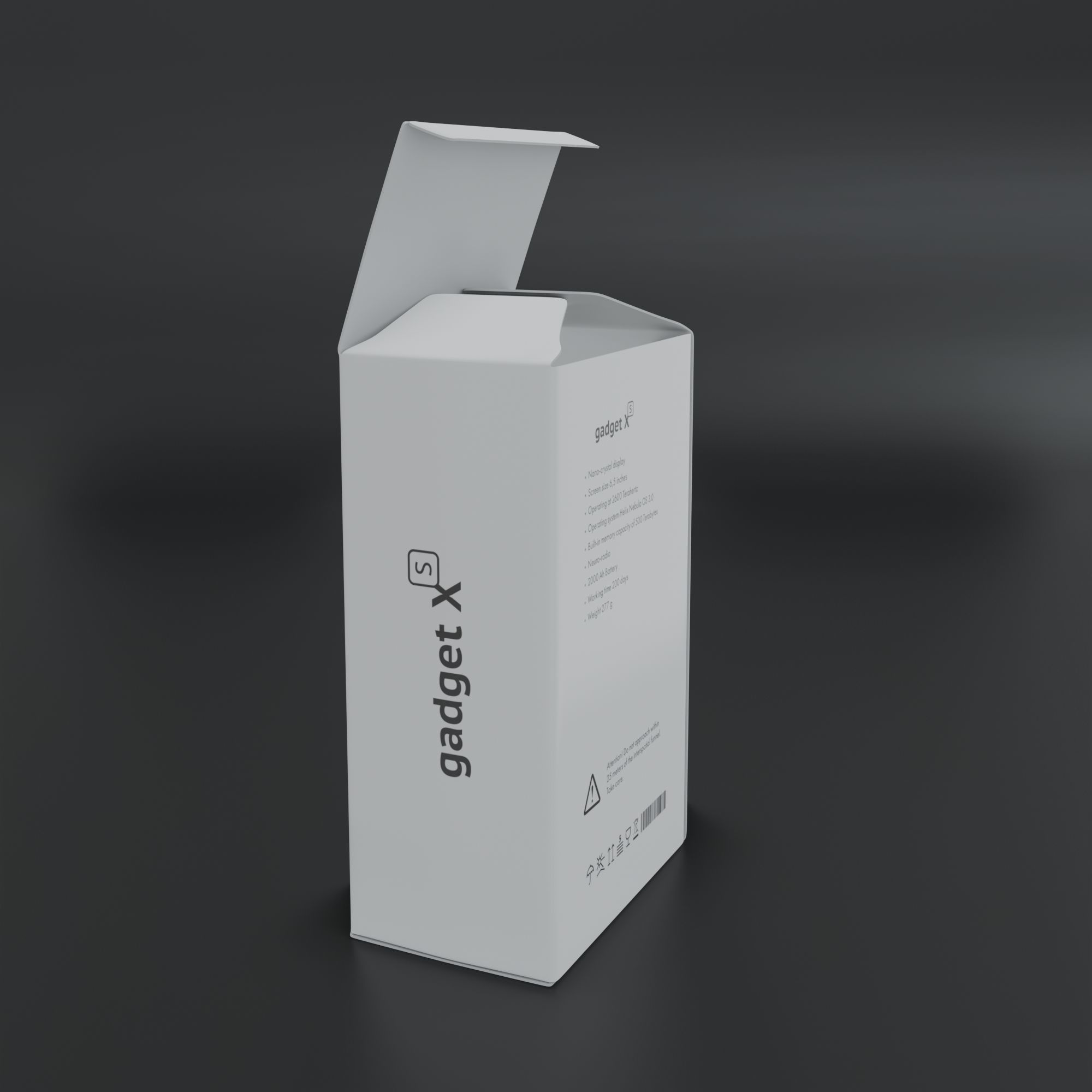 Paper box product packaging 3D model | CGTrader