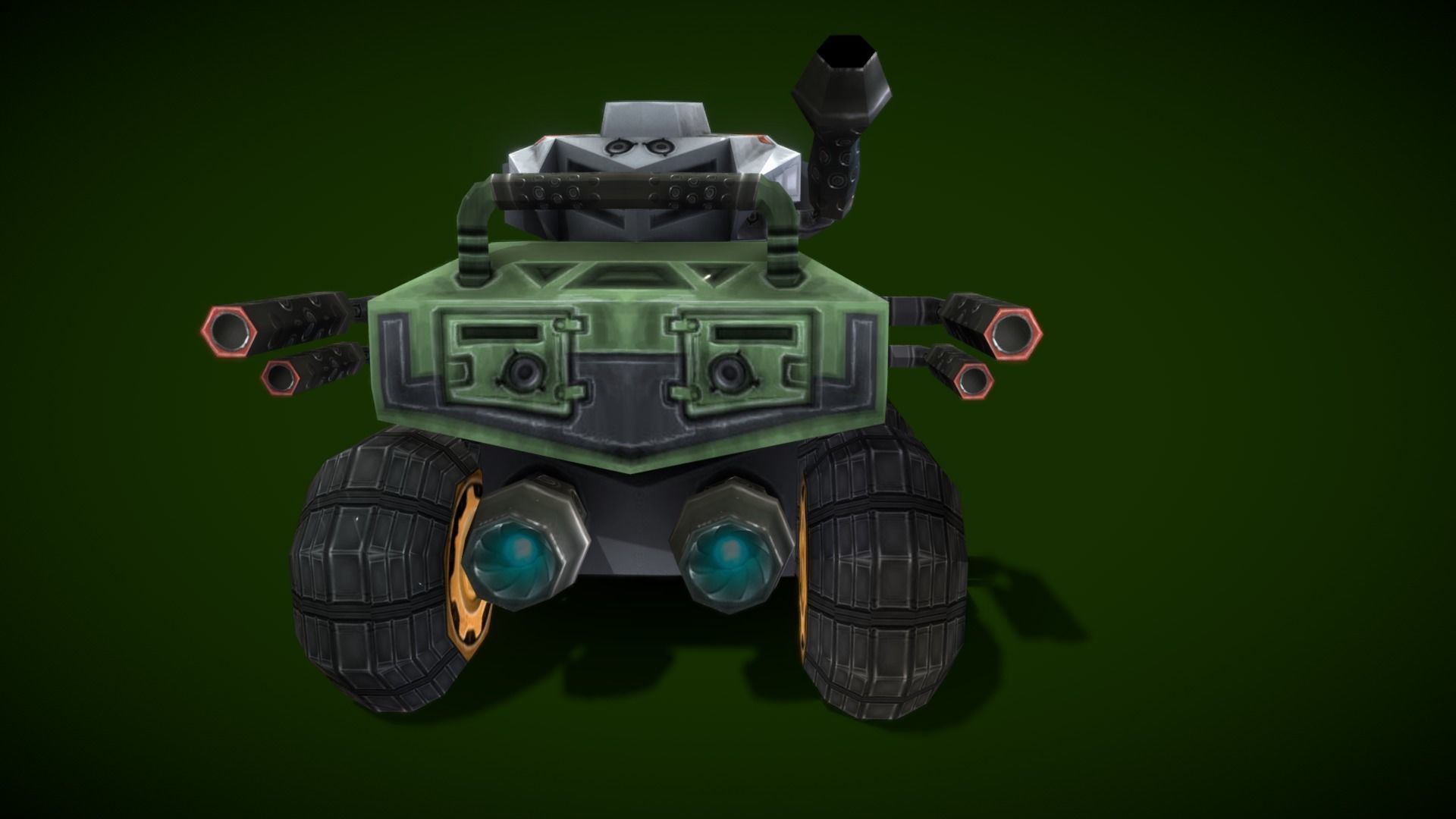 3D model Tank Boss AT VR / AR / low-poly | CGTrader