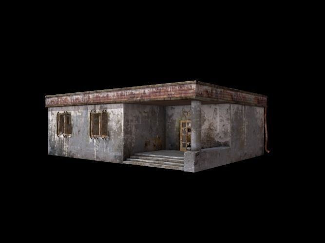 3D model Checkpoint old building VR / AR / low-poly animated | CGTrader