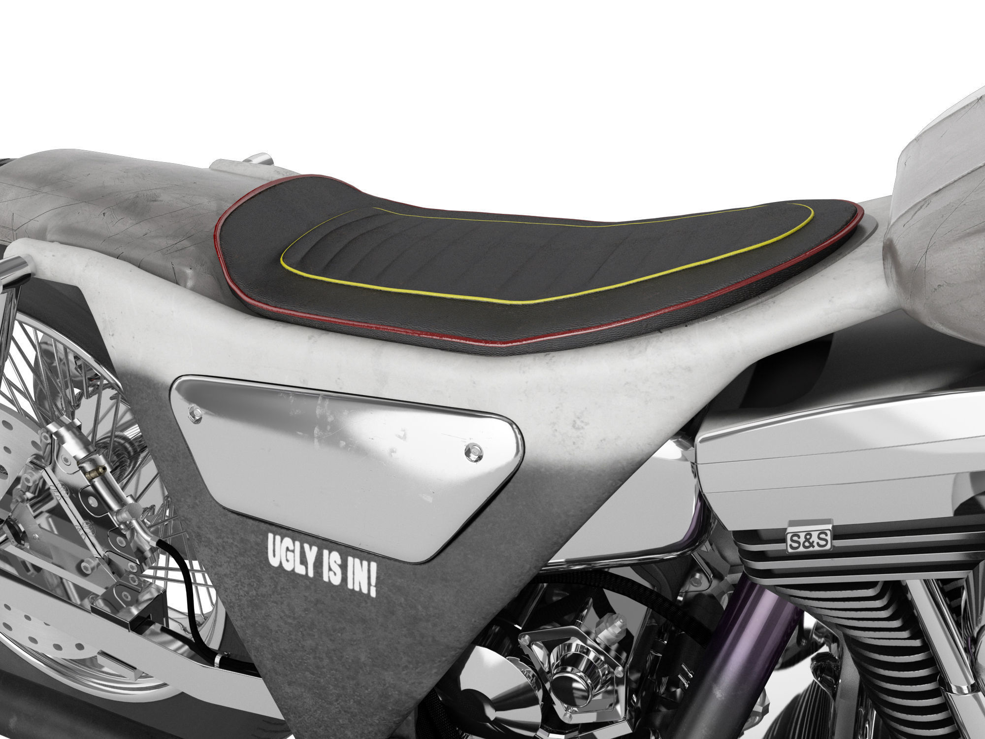 Harley Davidson FXR 1989 Custom 3D model | CGTrader