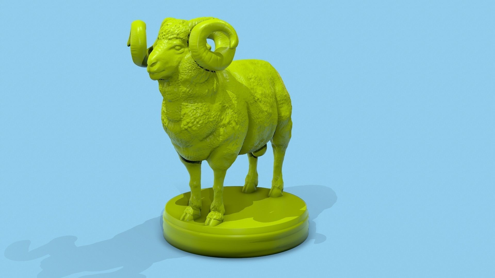 Ram with platform 3D model 3D printable | CGTrader