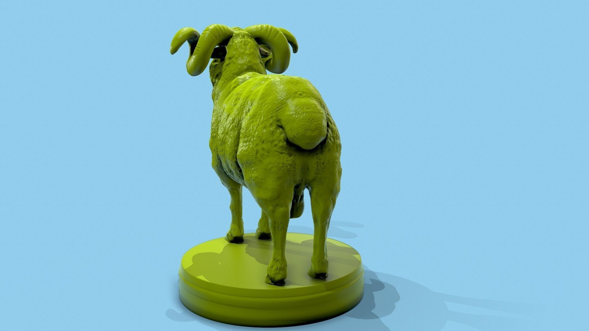 Ram with platform 3D model 3D printable | CGTrader