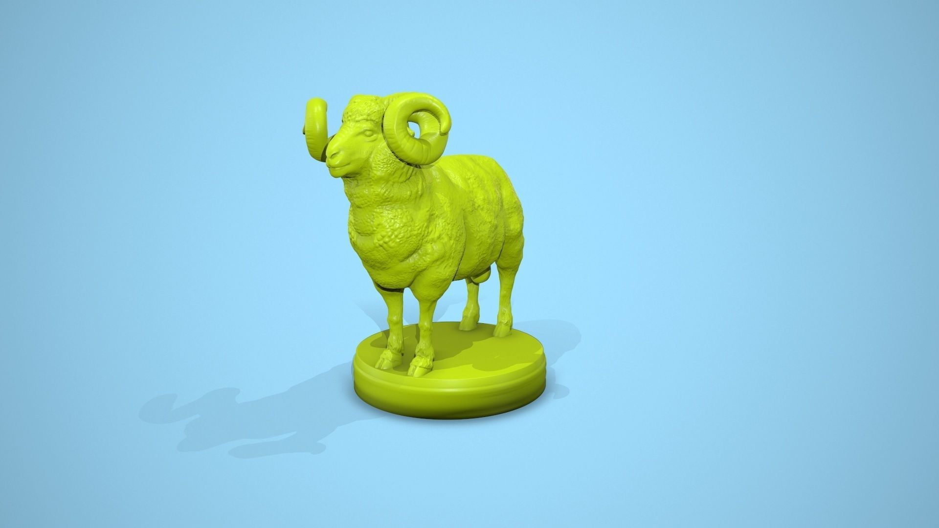 Ram with platform 3D model 3D printable | CGTrader