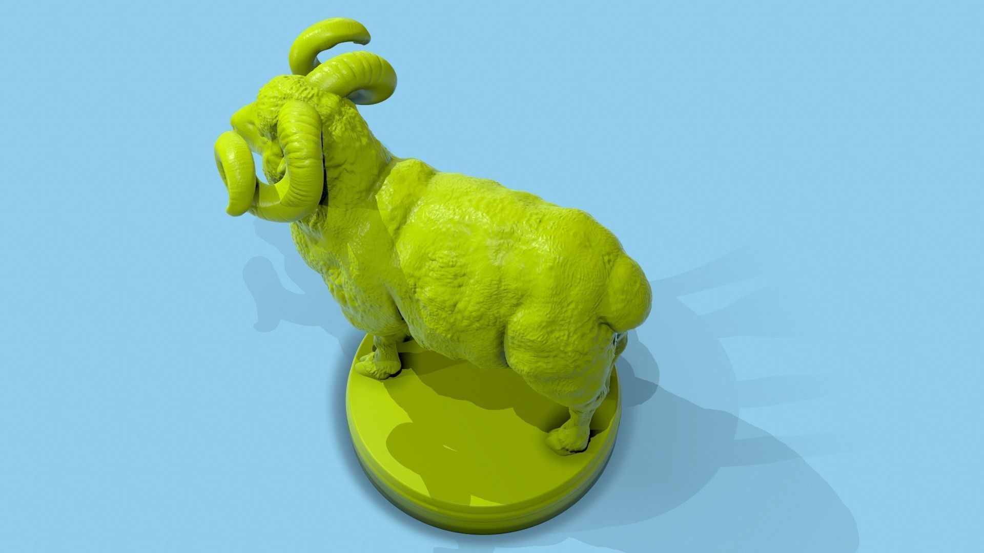 Ram with platform 3D model 3D printable | CGTrader