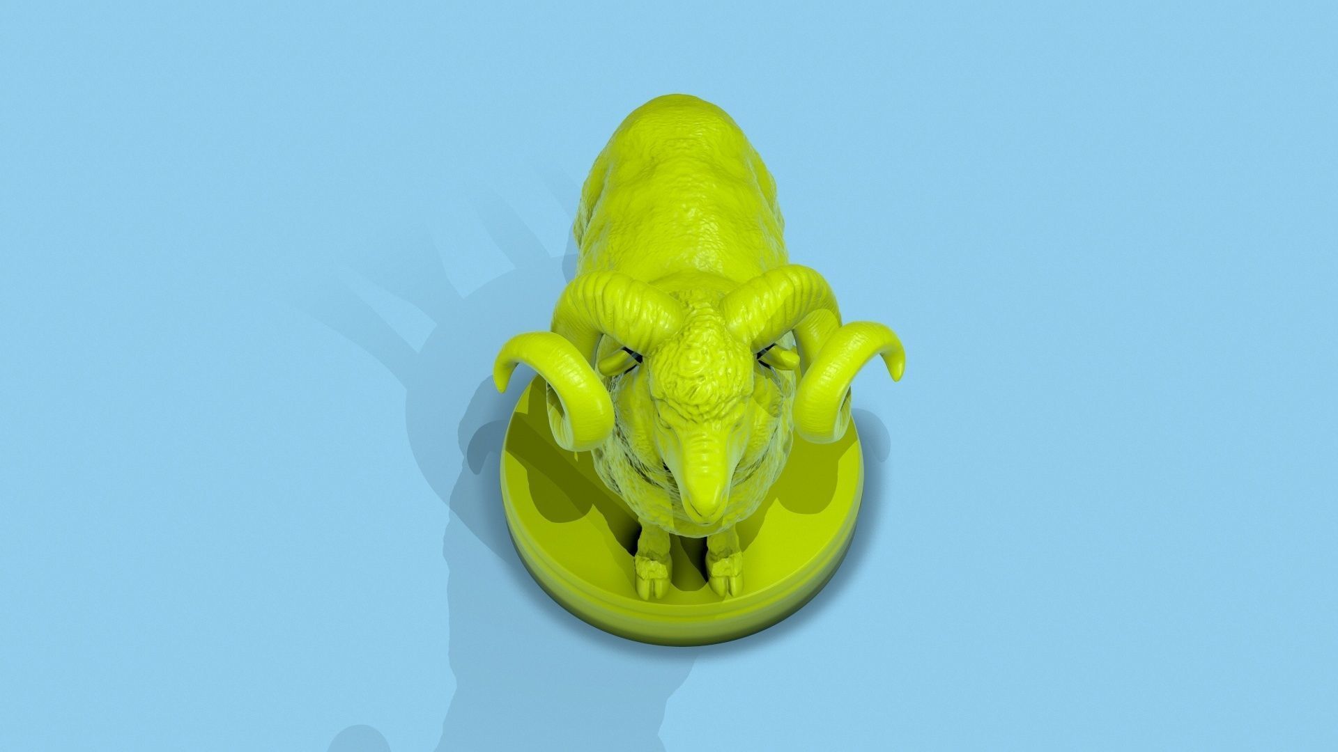 Ram with platform 3D model 3D printable | CGTrader