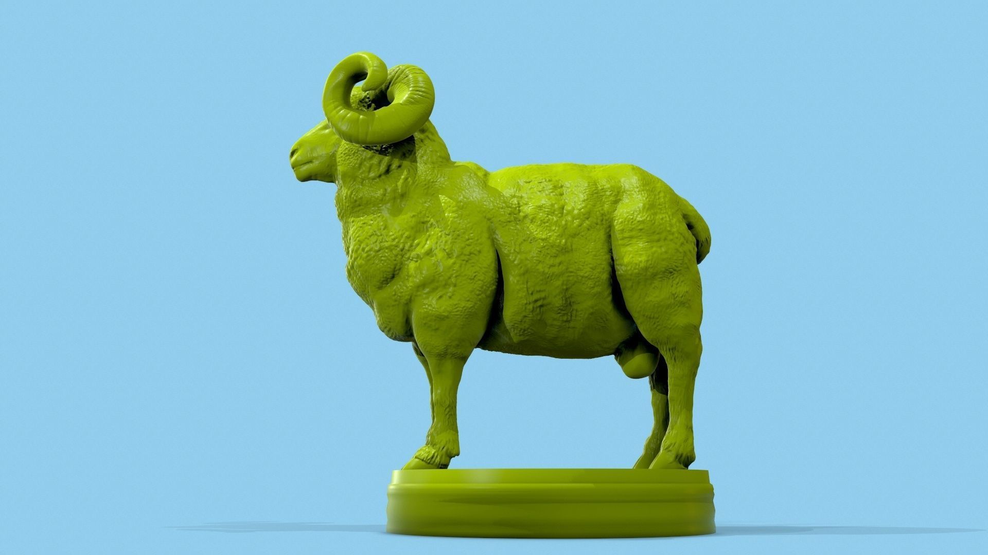 Ram with platform 3D model 3D printable | CGTrader