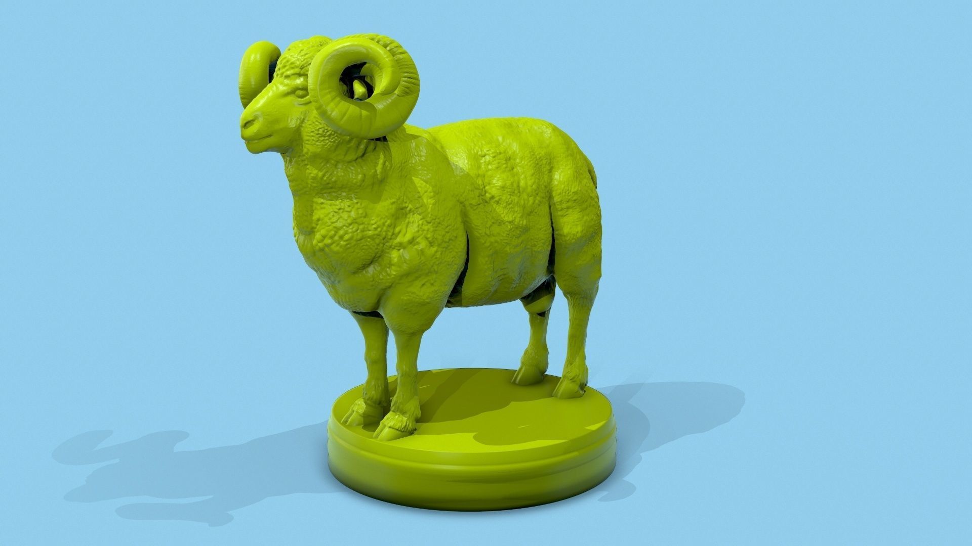 Ram with platform 3D model 3D printable | CGTrader