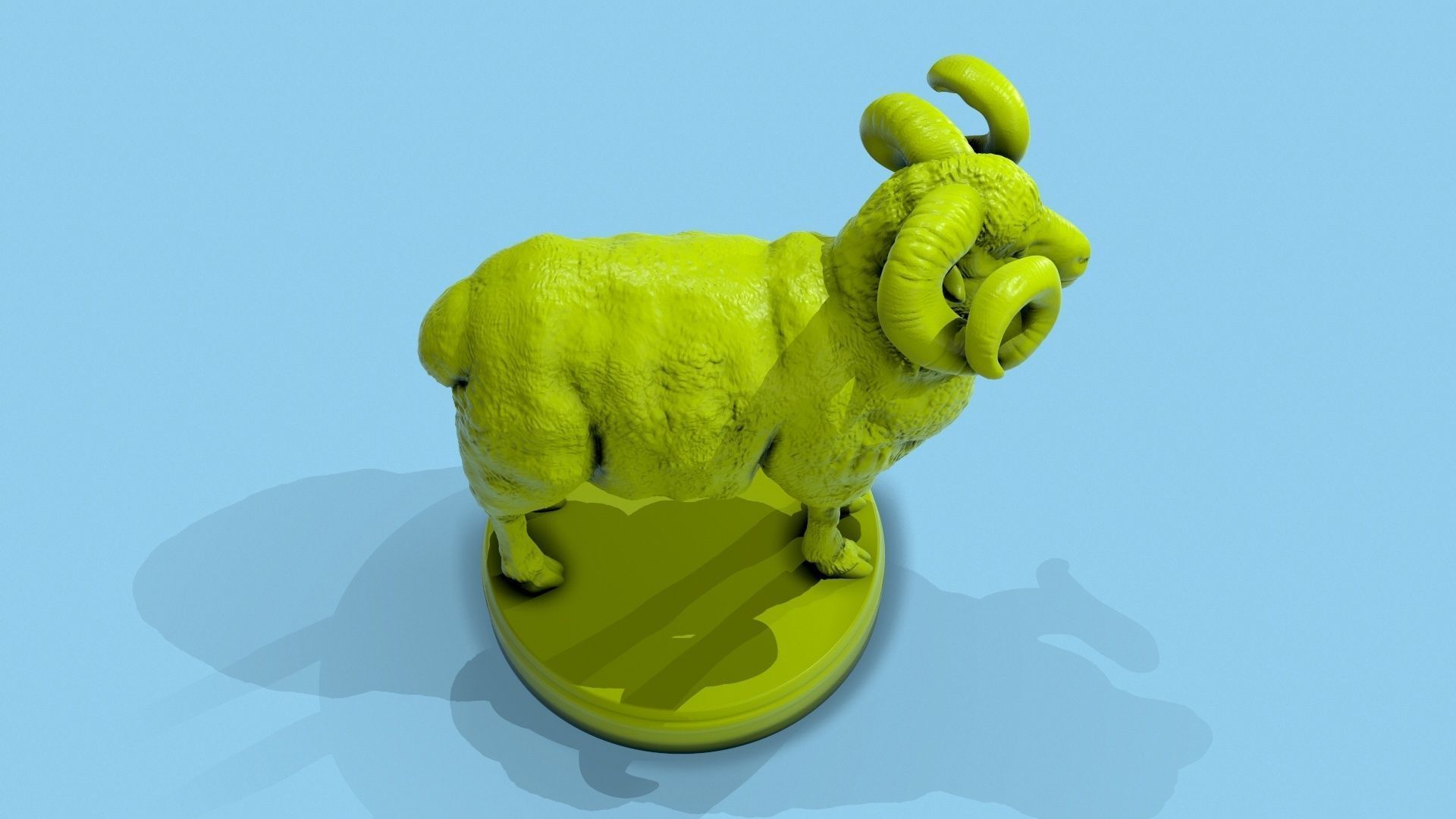 Ram with platform 3D model 3D printable | CGTrader