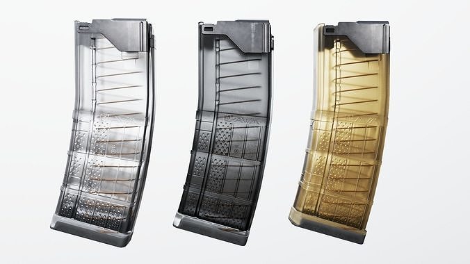 Lancer L5AWM 30 Round M4 Magazine free VR / AR / low-poly 3D model ...