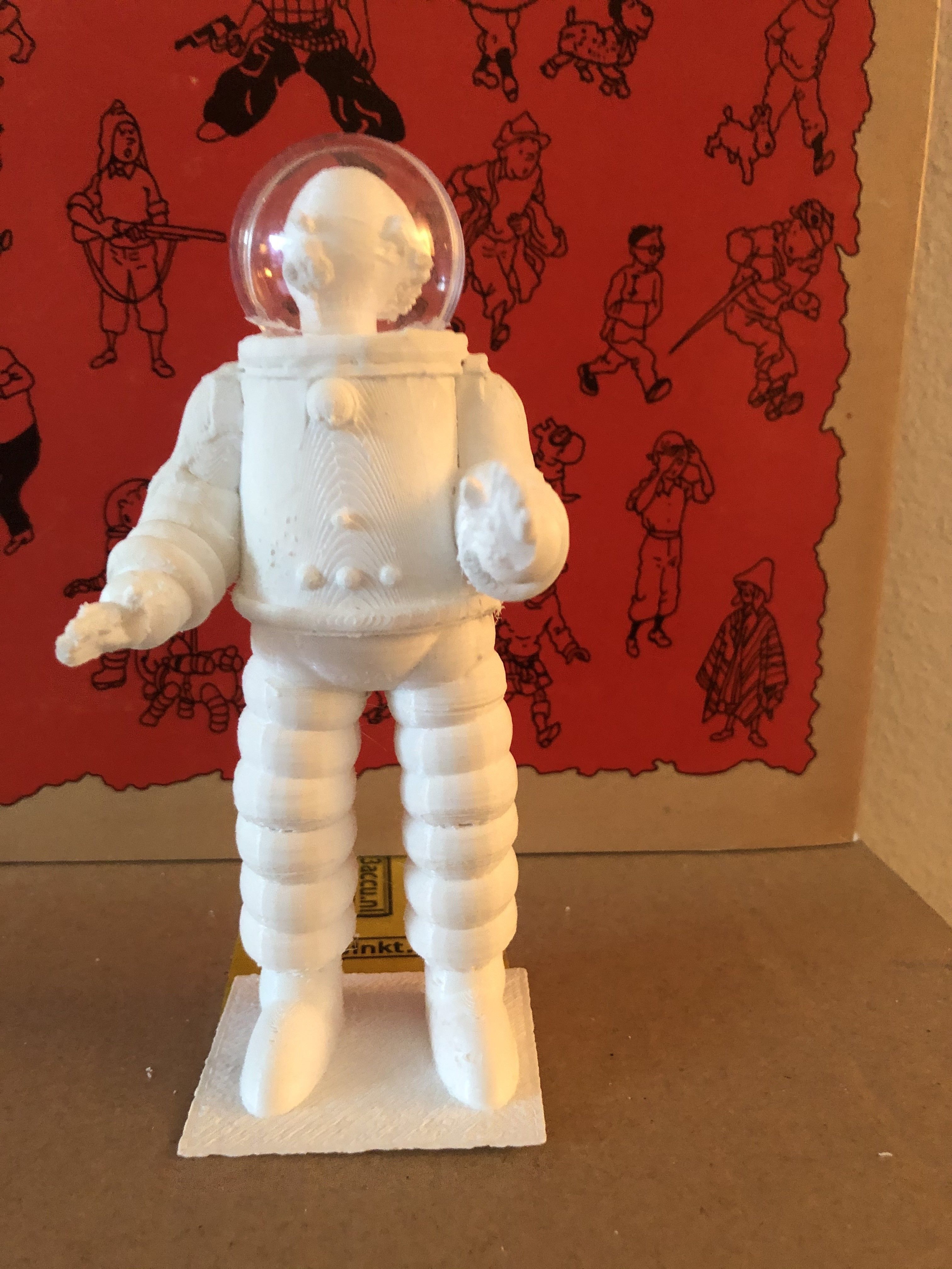 Tintin and crew in spacesuit 3D model 3D printable | CGTrader