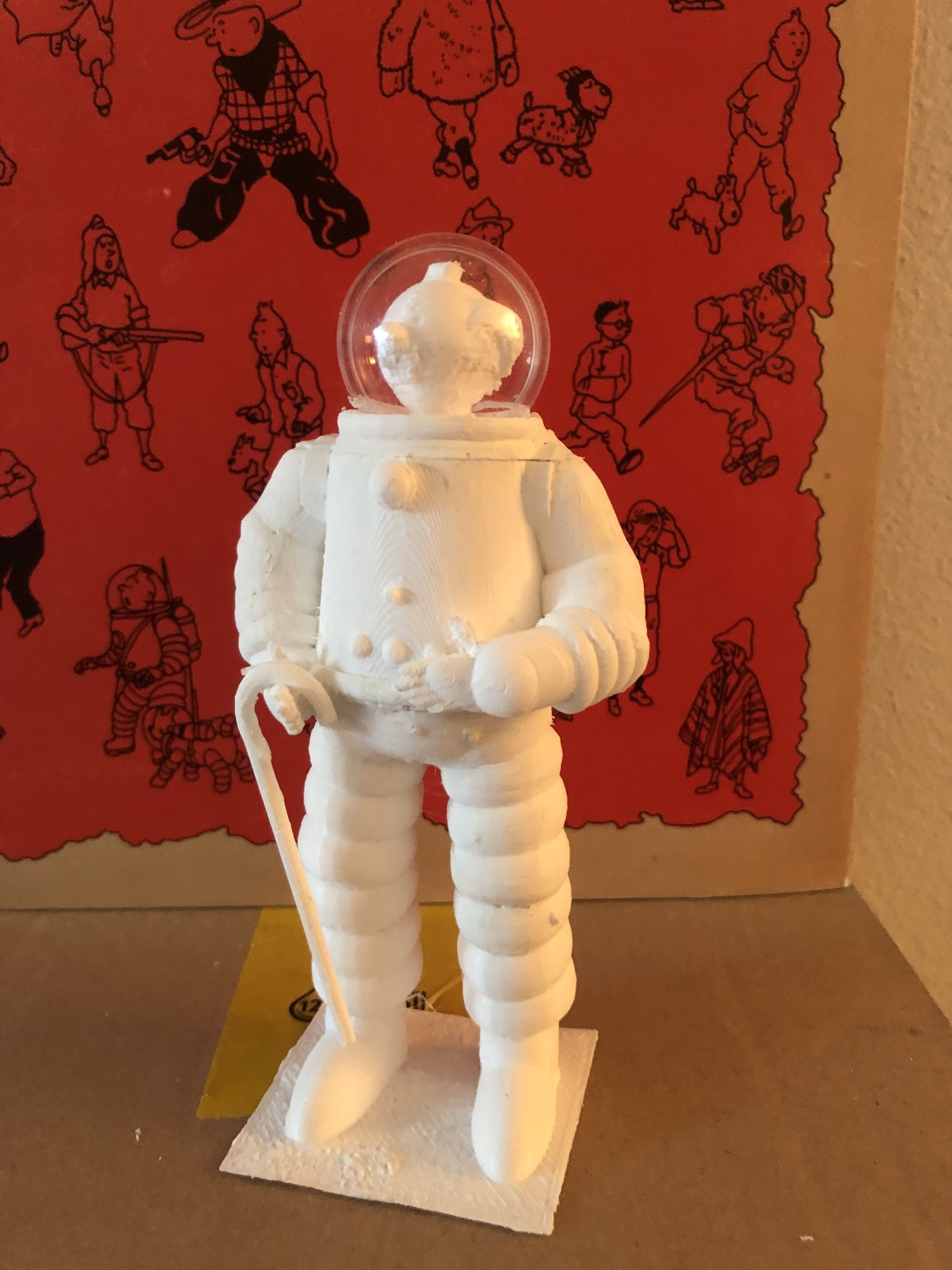 Tintin and crew in spacesuit 3D model 3D printable | CGTrader
