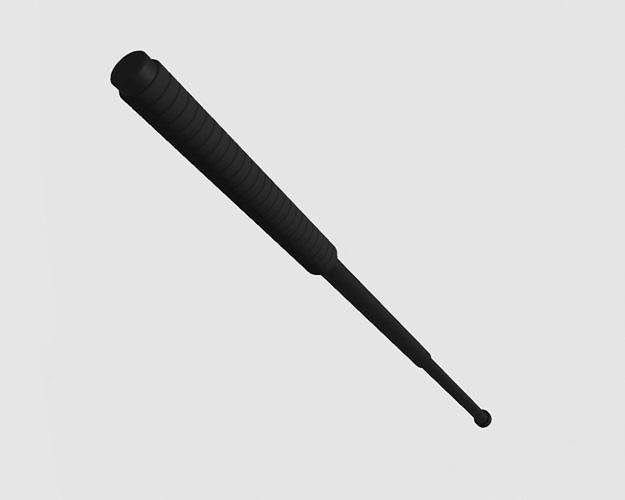 Black Folding Expandable Baton For Self Defense Free 3D model free 3D ...