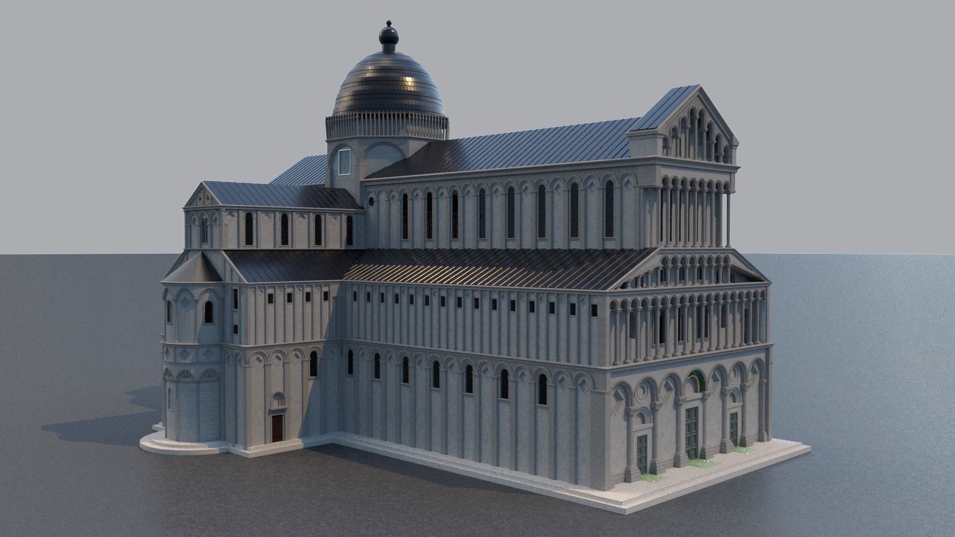 Piazza del Duomo Pisa 3D model | CGTrader