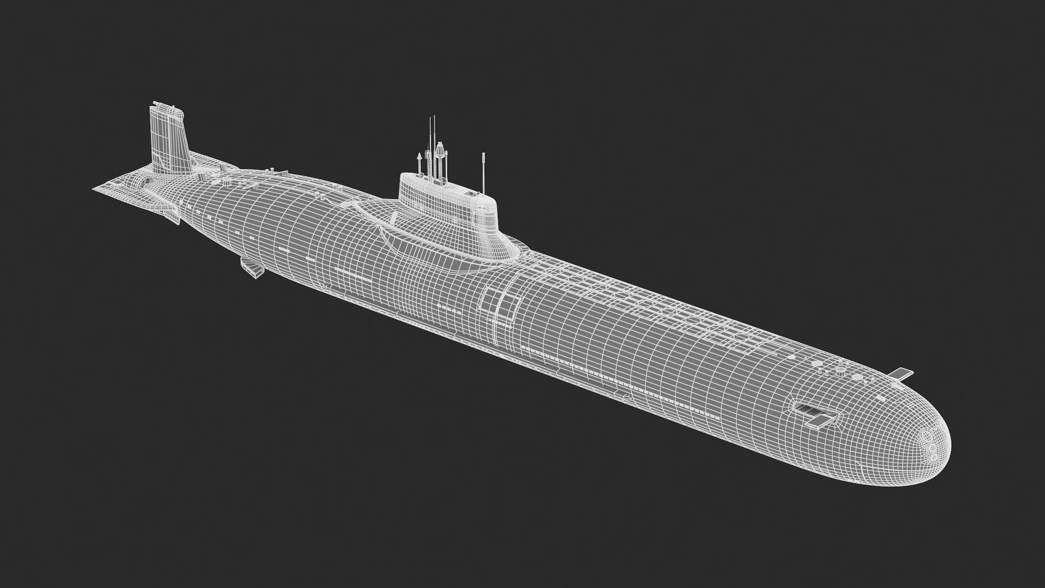 Typhoon-class Submarine 3D model | CGTrader