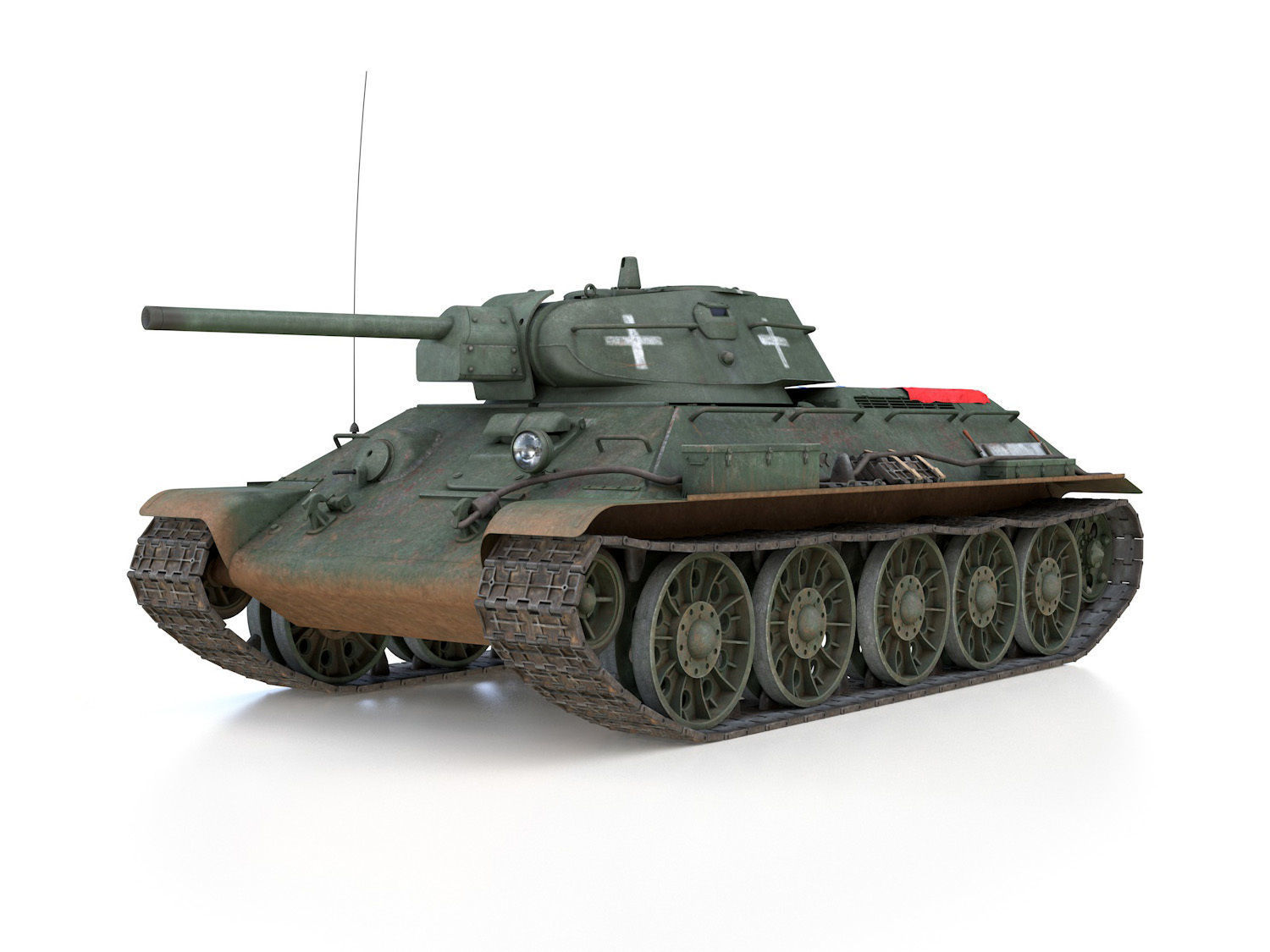 T-34-76 - Model 1942 - Soviet tank in Italian Service 3D model | CGTrader