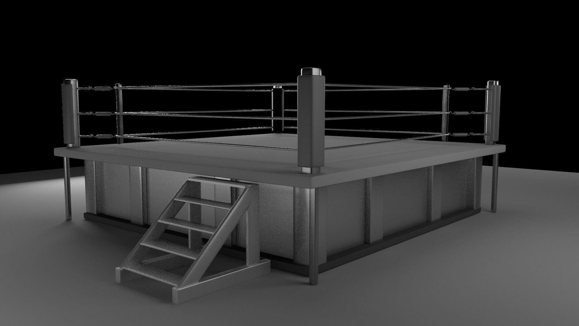 3D model WWE Ring Wrestling ring VR / AR / low-poly | CGTrader
