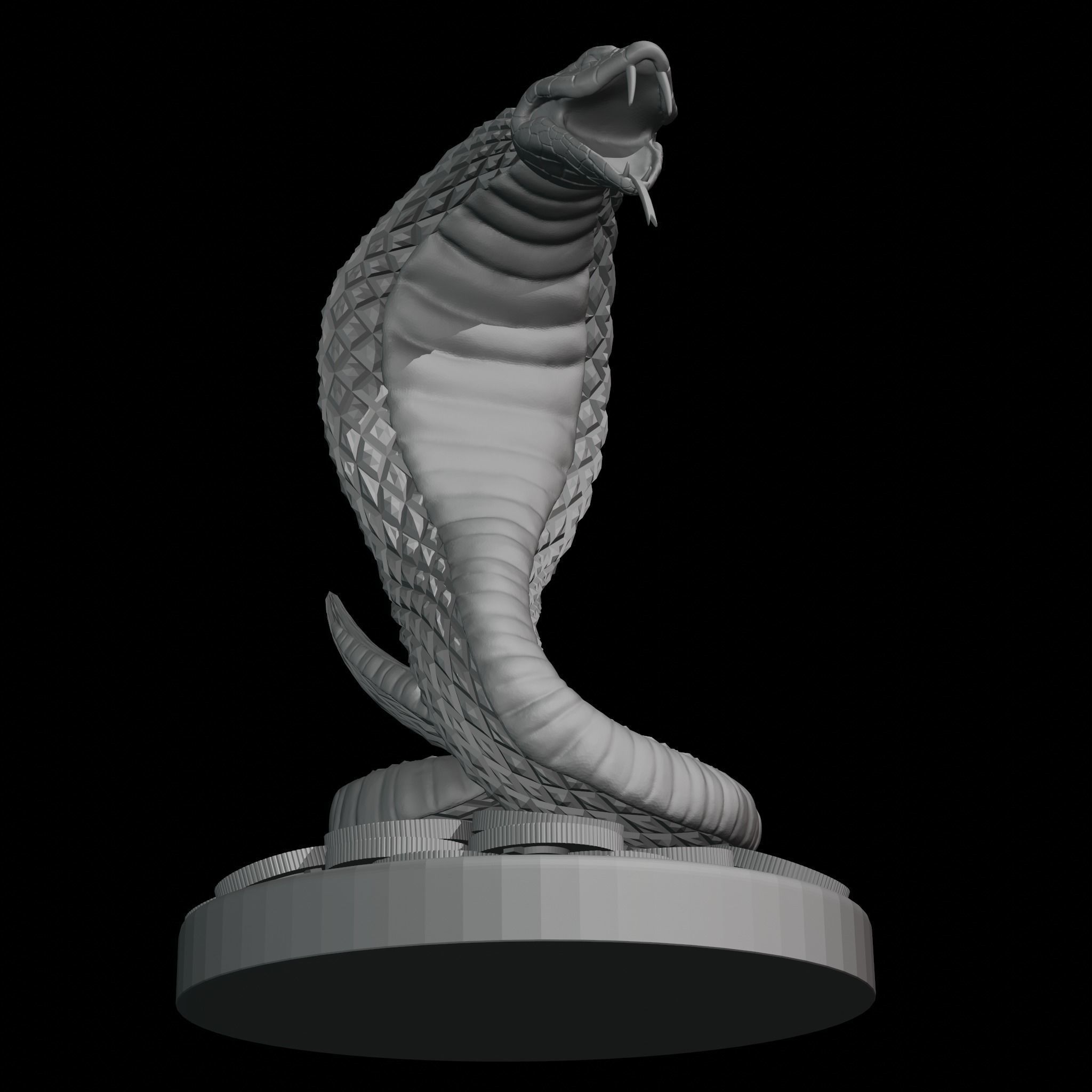 Snake sculpture 3D model 3D printable | CGTrader