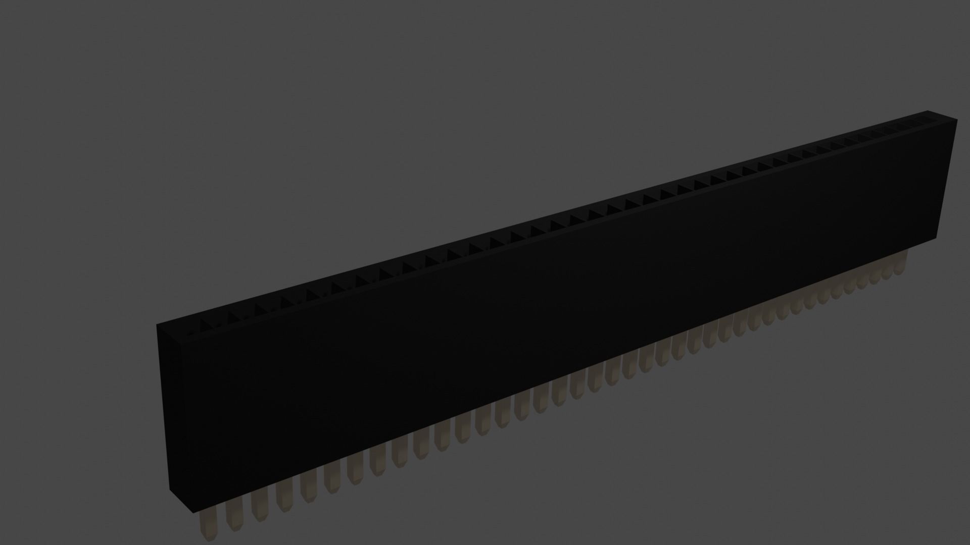 Female Header Arduino free 3D model | CGTrader