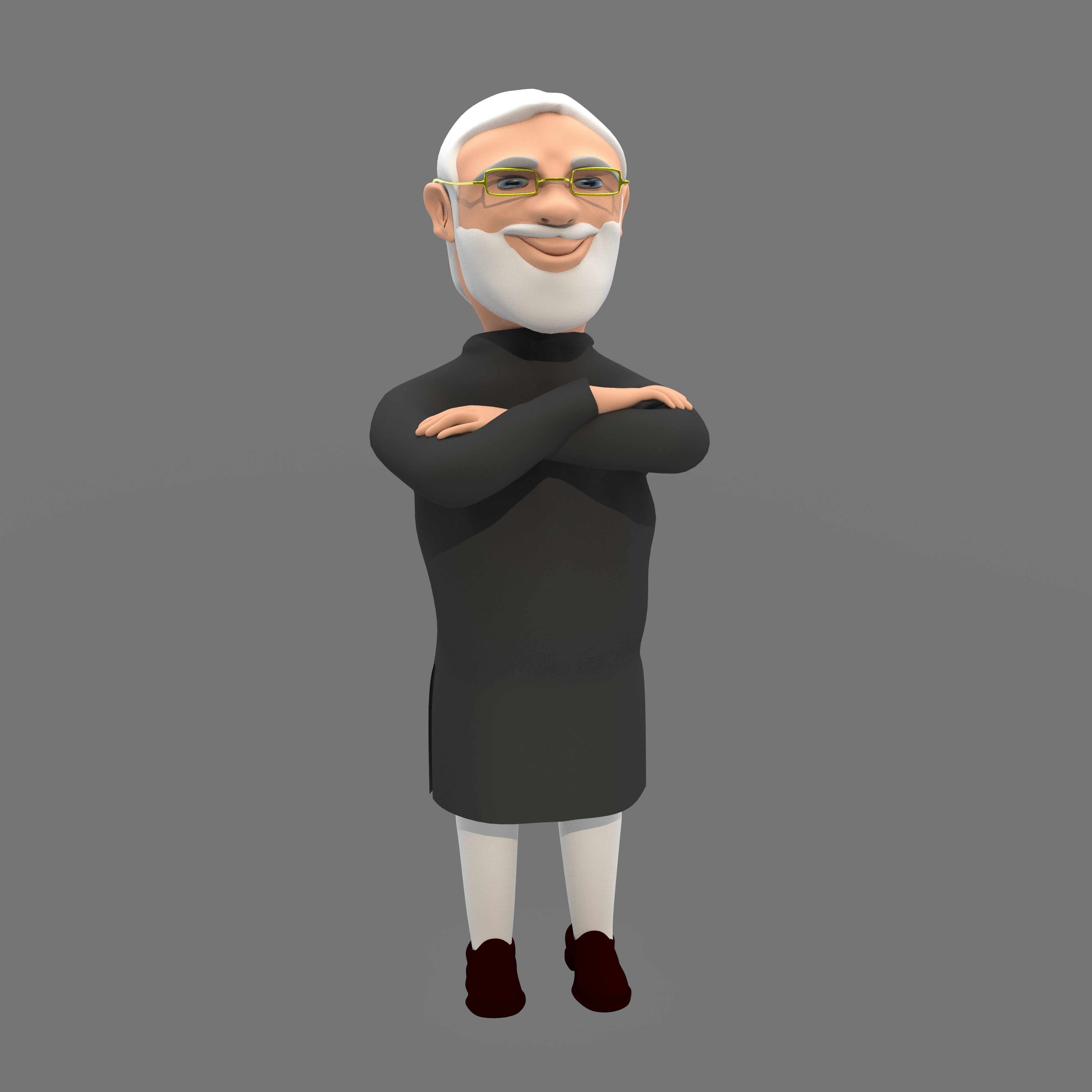 3D model Narendra Modi 3D Character VR / AR / low-poly | CGTrader