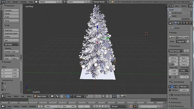 3D model Textured Christmas Tree VR / AR / low-poly | CGTrader