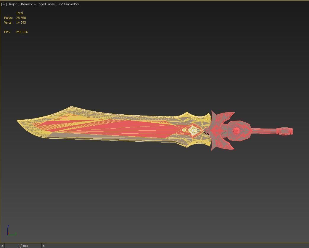 Genshin Impact Beidou Sword Cosplay Weapon Prop 3D model 3D printable ...