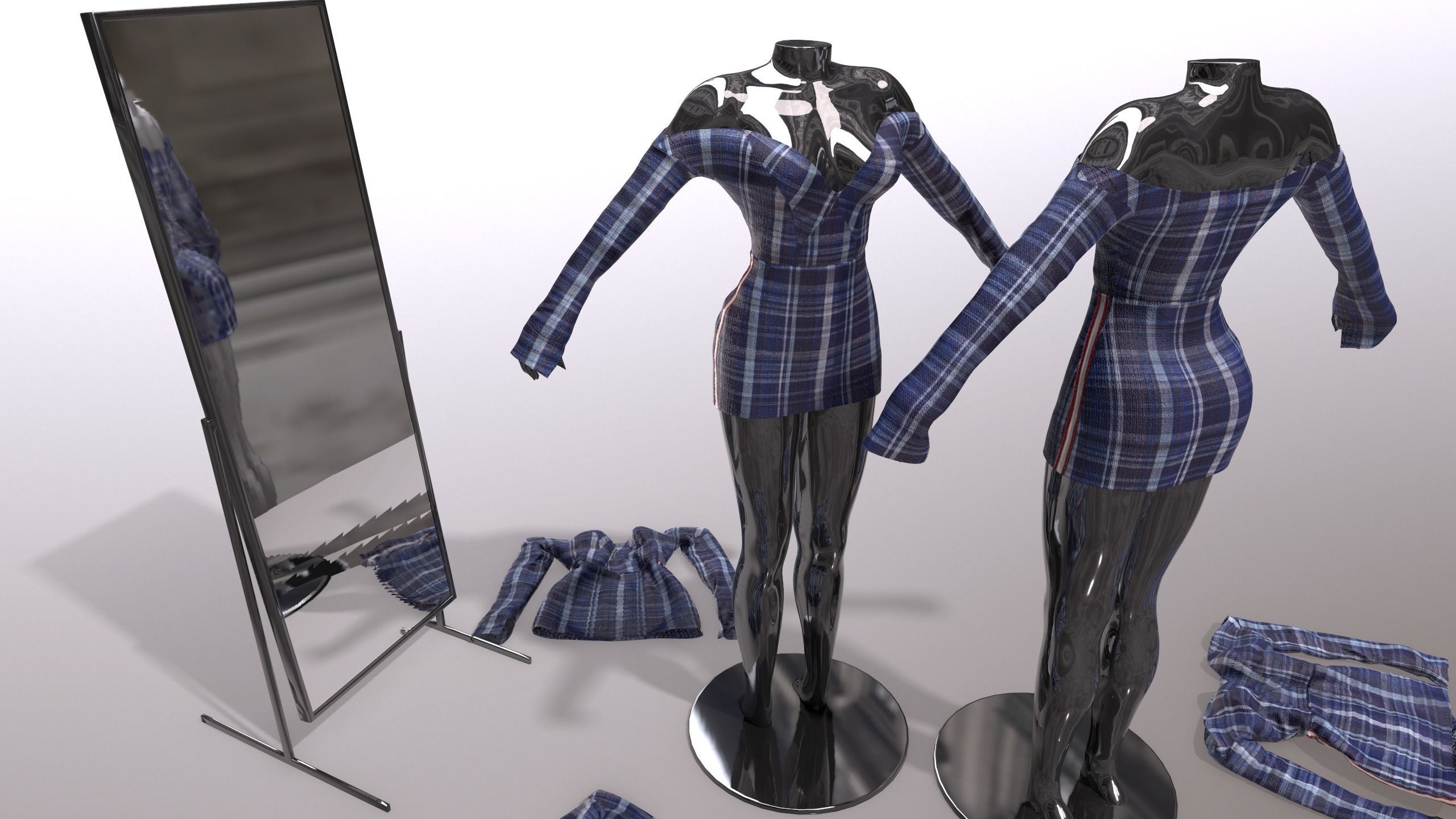 3D model Female Clothing VR / AR / low-poly | CGTrader