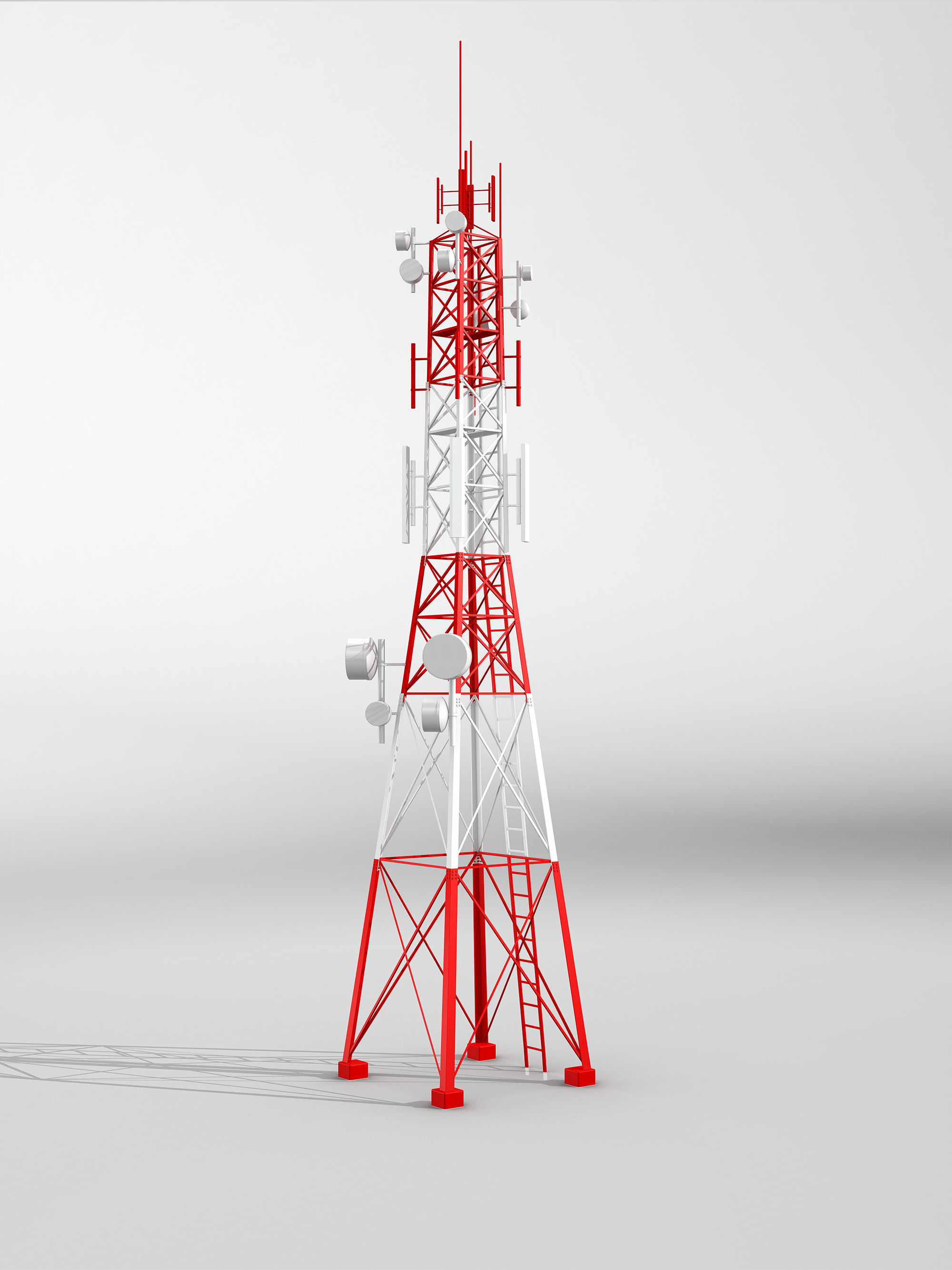 Telecommunication tower model 3D model | CGTrader