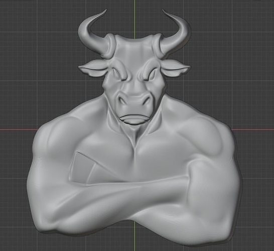 Bull CNC 3D Print 3D model 3D printable | CGTrader