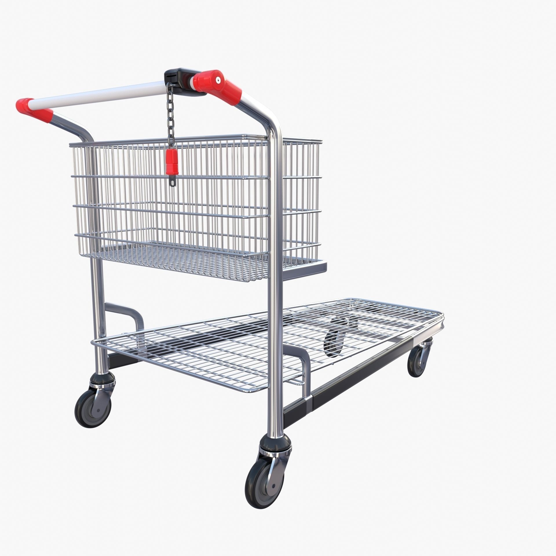3D model Shopping cart stack v1 VR / AR / low-poly | CGTrader