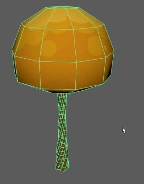 Yellow tree 3D model | CGTrader