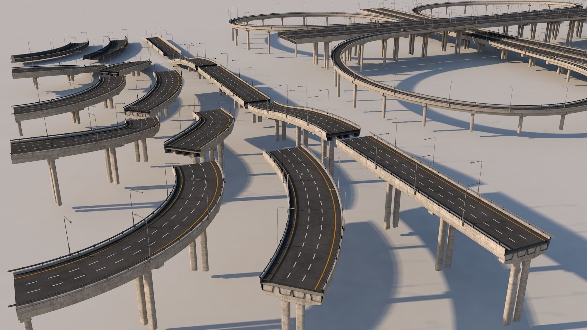 Roads vol 1 3D model PBR | CGTrader