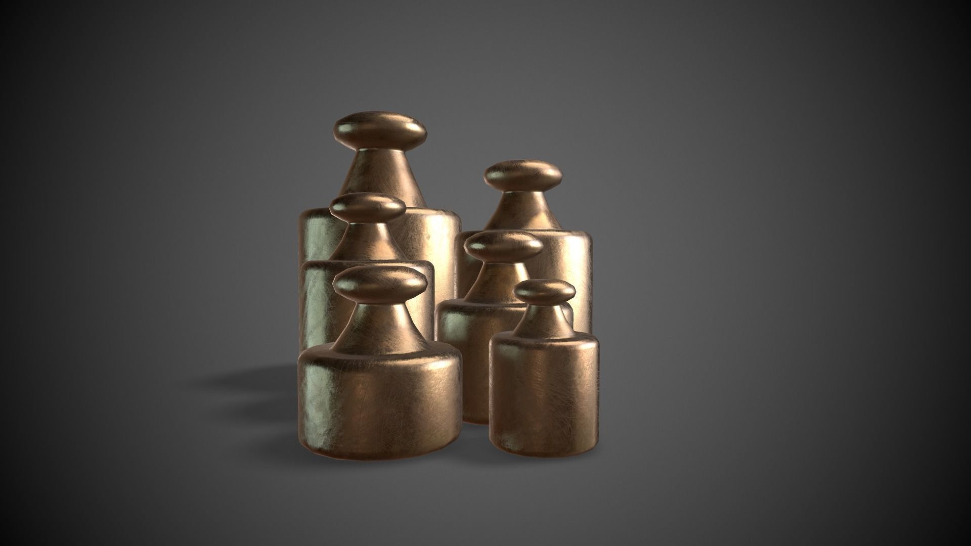 3D model Scale Weights VR / AR / low-poly | CGTrader