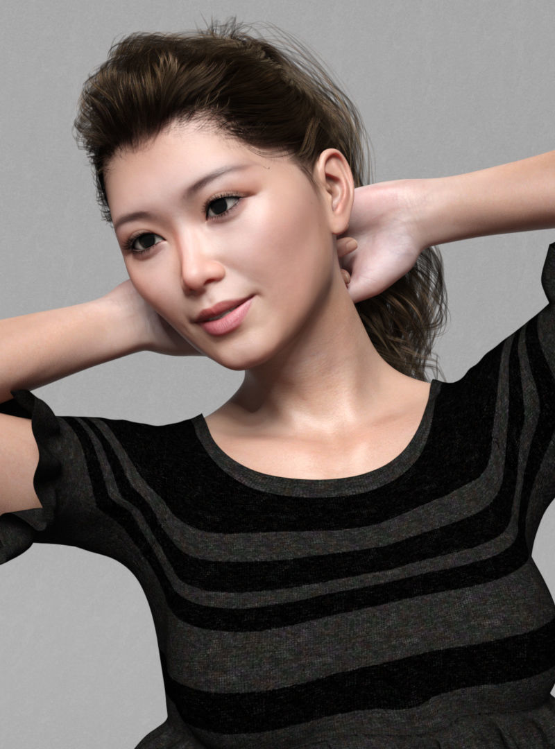 Xiu Qin For G8F 3D model rigged | CGTrader
