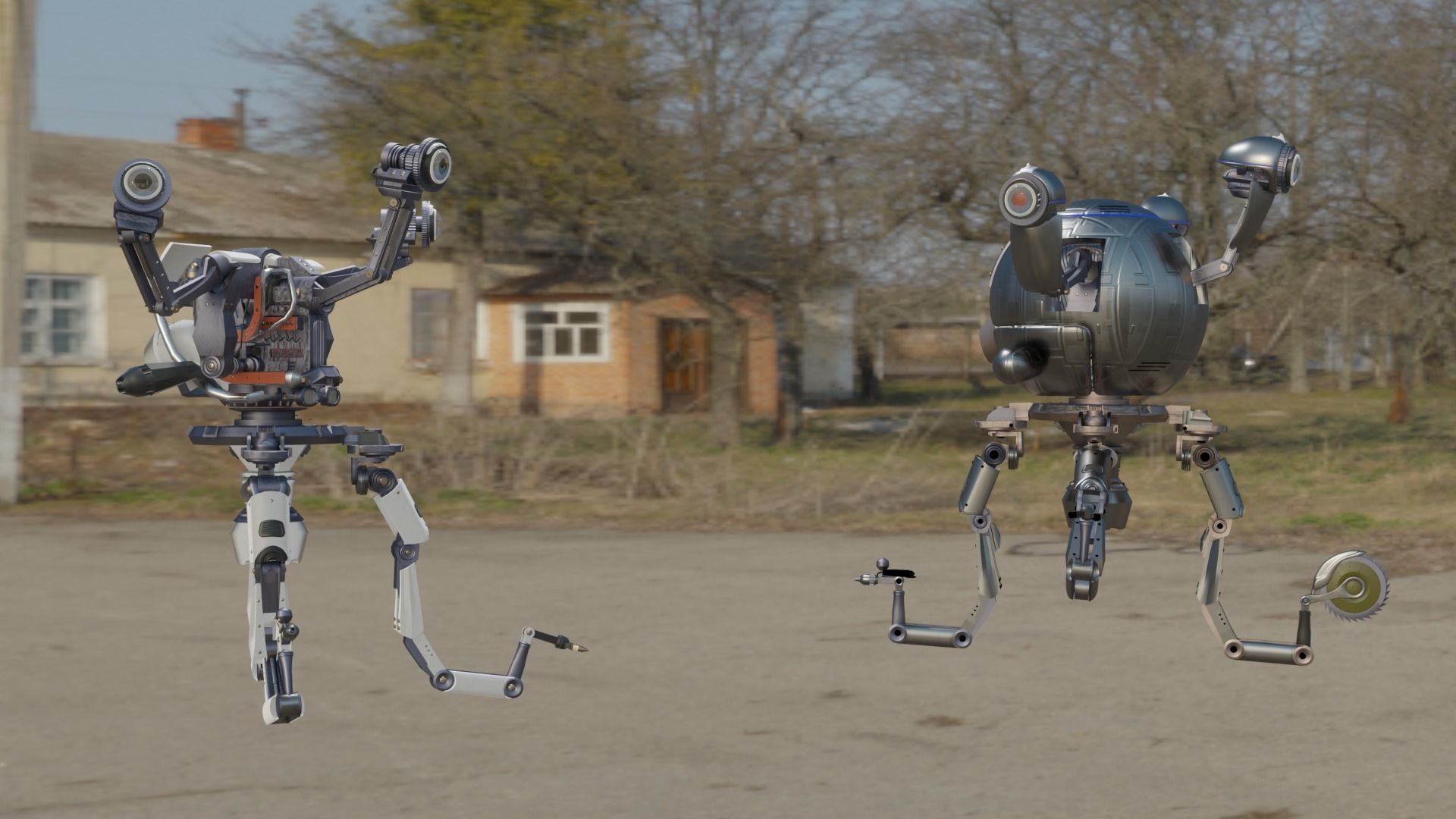 3D model fallout Mr Handy Robot Rig 3D VR / AR / low-poly | CGTrader