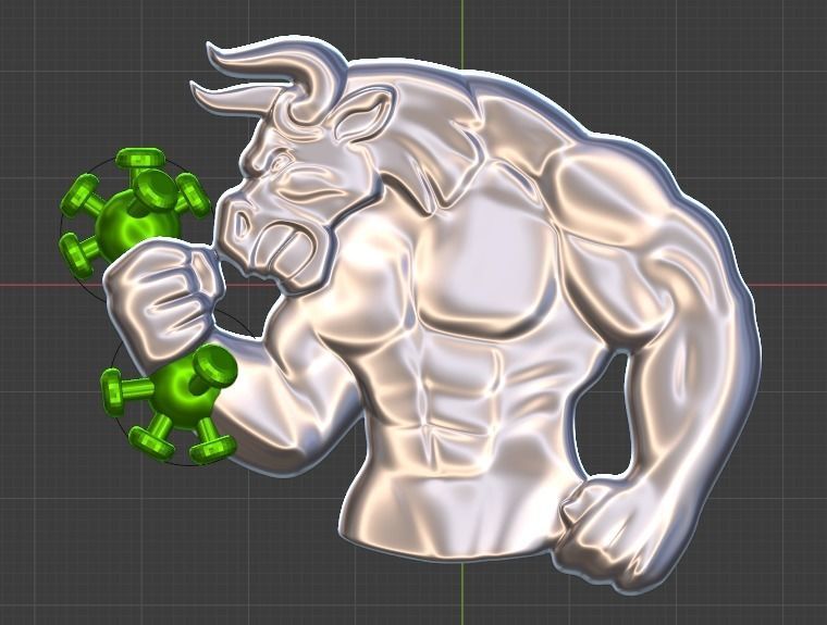Bull CNC 3D Print 3D model 3D printable | CGTrader